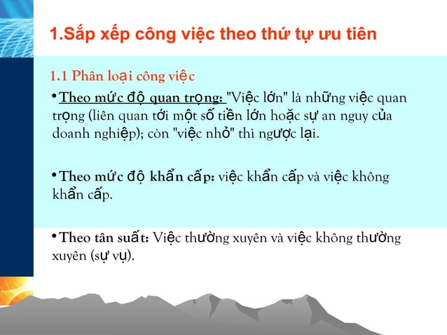 22. ky nang to chuc cong viec | PPT