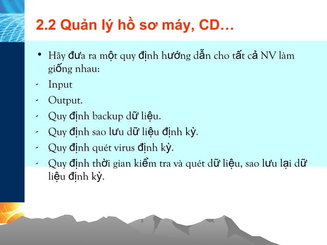 22. ky nang to chuc cong viec | PPT
