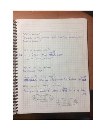 English Notebook 3 | PDF