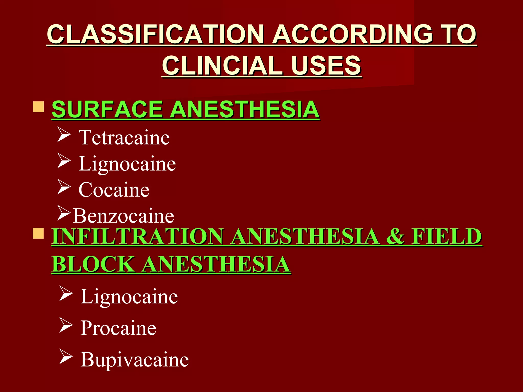 local anesthetics | PPT