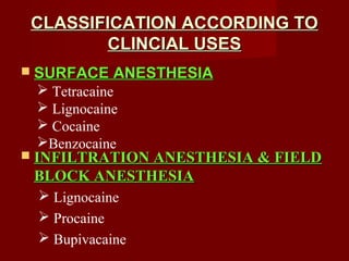 local anesthetics | PPT