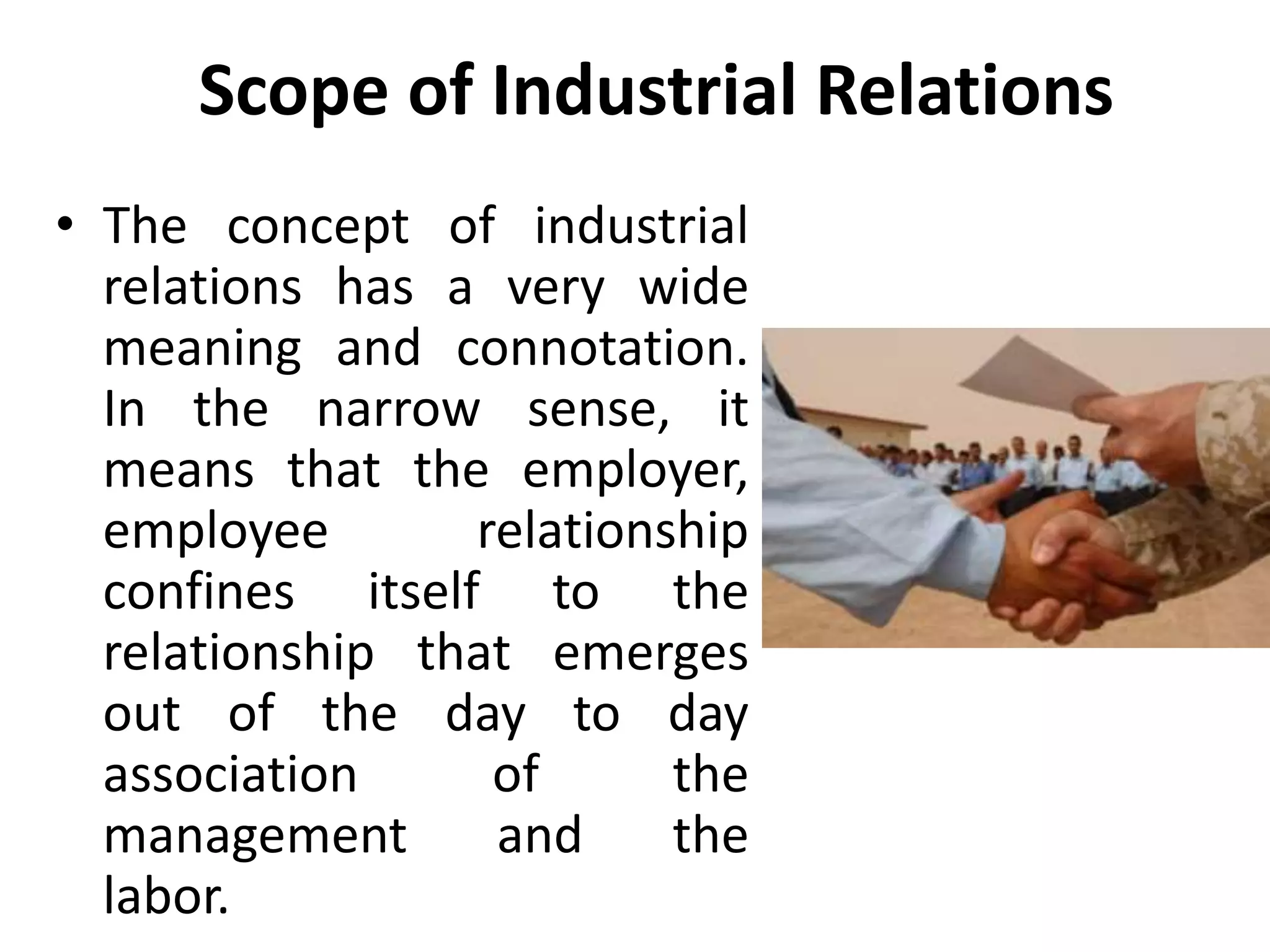 Scope of Industrial Relations - Industrial Relations | PPTX