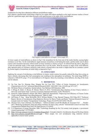 Aerodynamic analysis and optimization of wind deflector in a Commercial ...