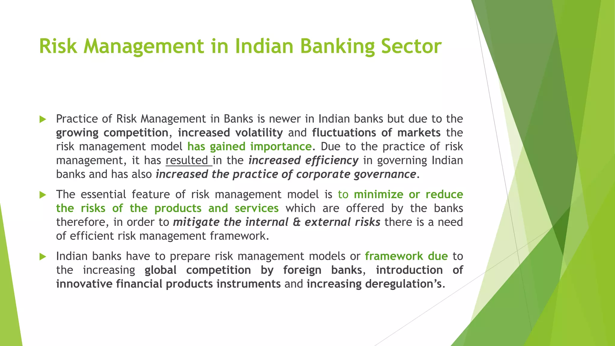 risk management in banks | PPTX