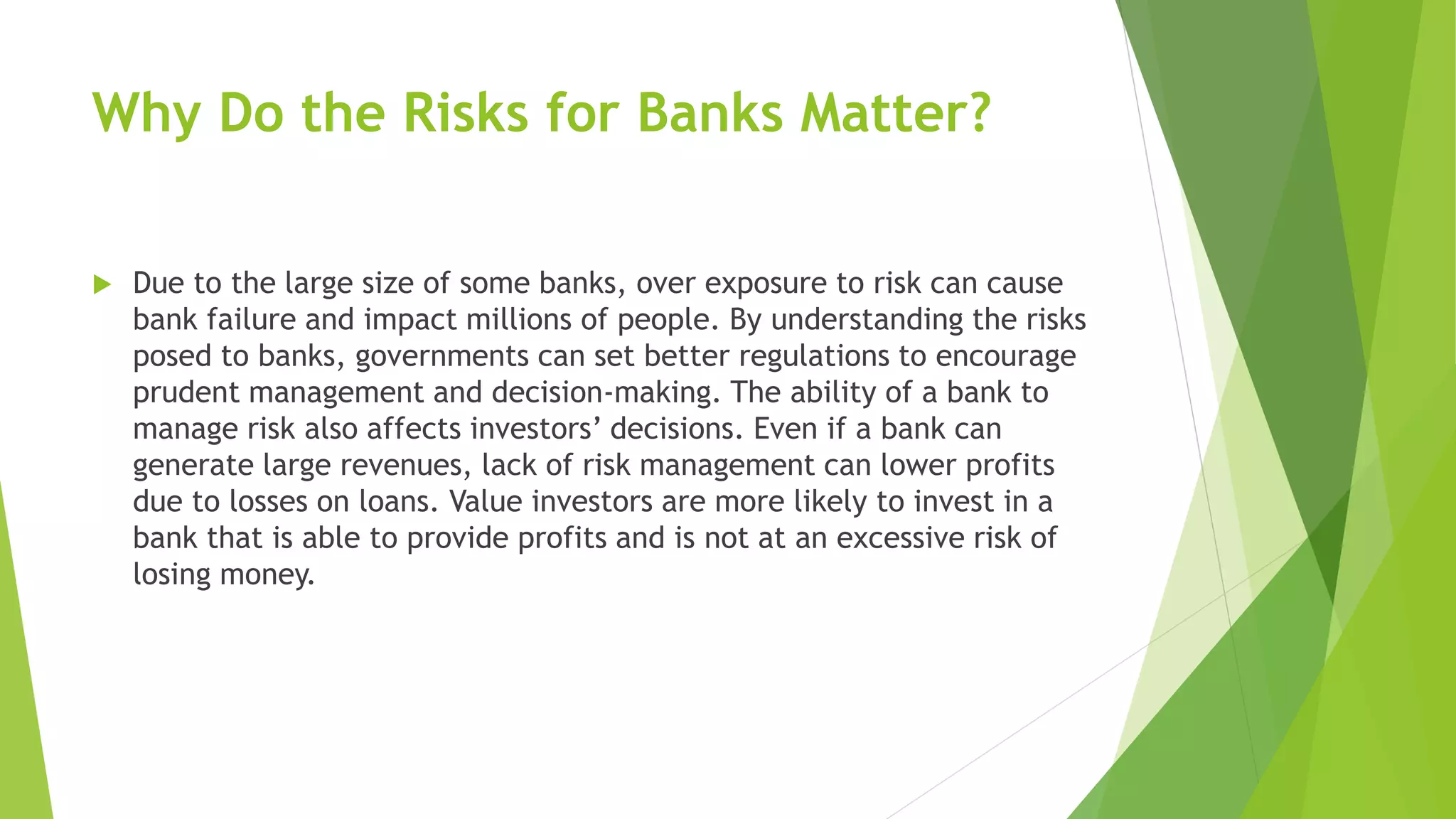 risk management in banks | PPTX