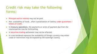risk management in banks | PPTX
