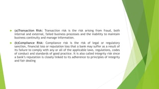 risk management in banks | PPTX