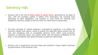 risk management in banks | PPTX | Stocks and Bonds | Personal Investing
