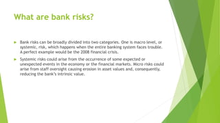 risk management in banks | PPTX