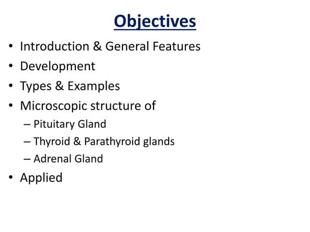 Histology of endocrine glands | PPTX