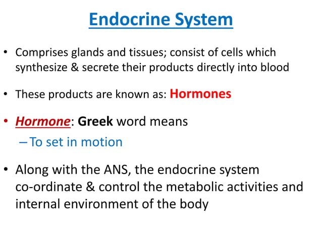 Histology of endocrine glands | PPTX