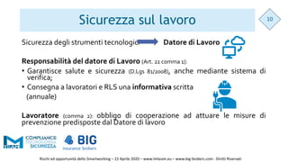 Rischi ed opportunità dello Smartworking | PPT