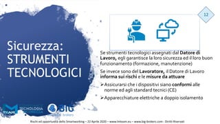 Rischi ed opportunità dello Smartworking | PPT