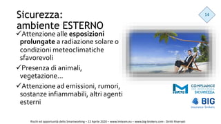 Rischi ed opportunità dello Smartworking | PPT