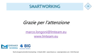 Rischi ed opportunità dello Smartworking | PPT