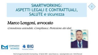 Rischi ed opportunità dello Smartworking | PPT