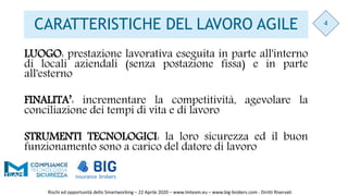 Rischi ed opportunità dello Smartworking | PPT