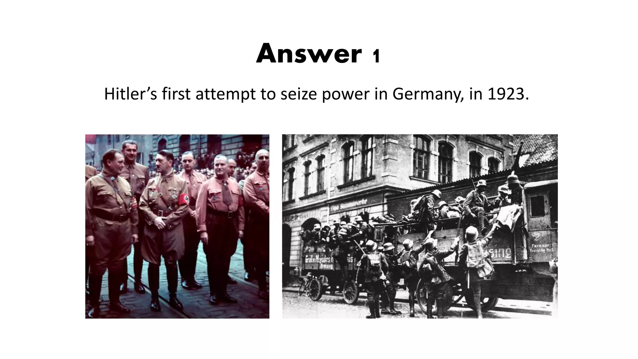 REVISION IGCSE CAMBRIDGE HISTORY: ADOLF HITLER | PPTX