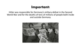 REVISION IGCSE CAMBRIDGE HISTORY: ADOLF HITLER | PPTX