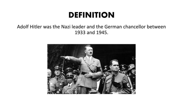 REVISION IGCSE CAMBRIDGE HISTORY: ADOLF HITLER | PPT