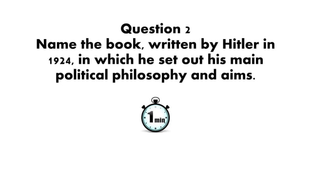 REVISION IGCSE CAMBRIDGE HISTORY: ADOLF HITLER | PPT