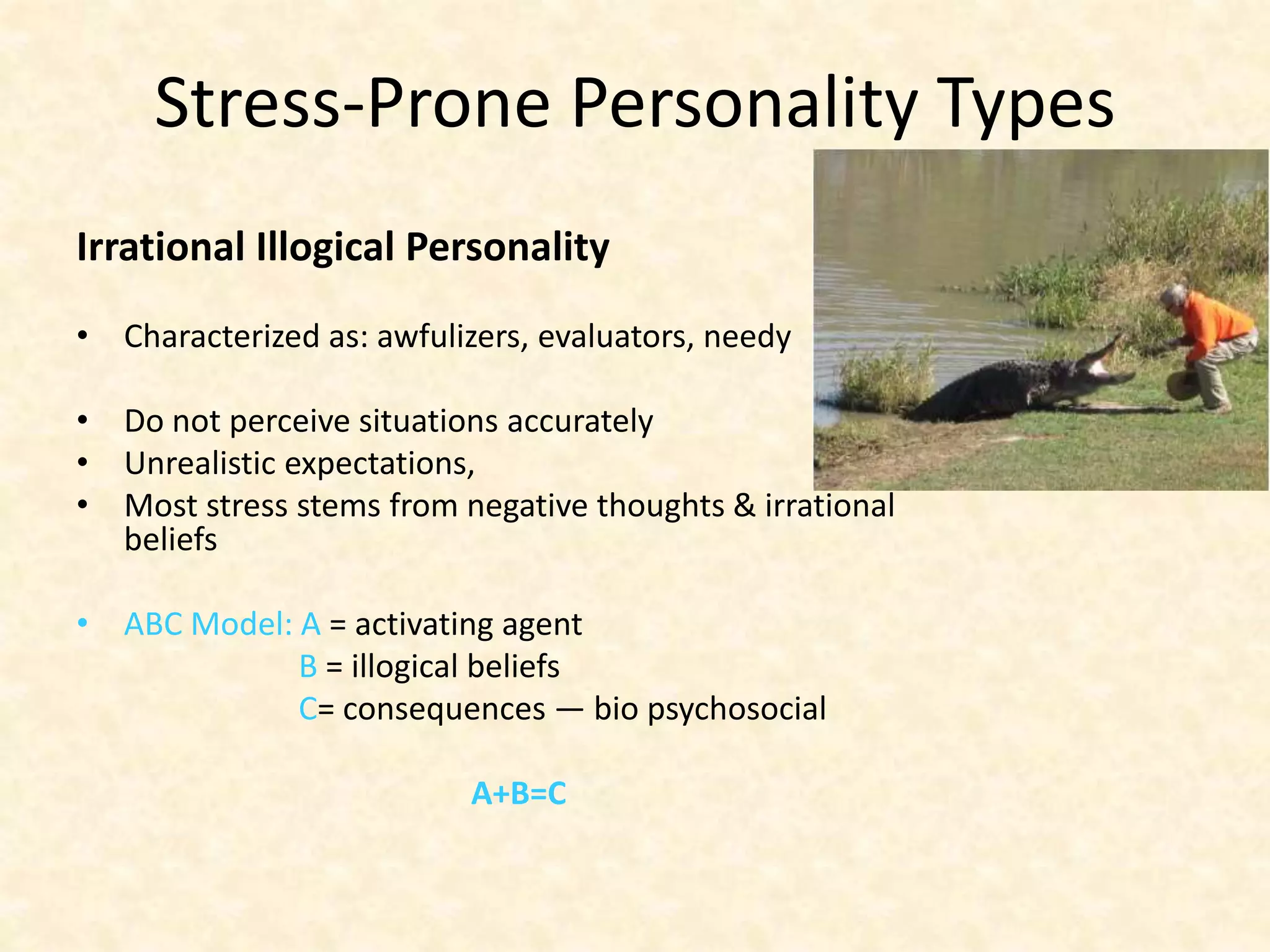 Stress Prone and Resistance Personalities by S.Lakshmanan, Psychologist | PPTX