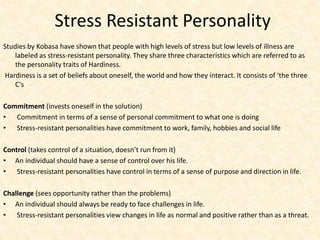 Stress Prone and Resistance Personalities by S.Lakshmanan, Psychologist ...