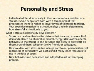 Stress Prone and Resistance Personalities by S.Lakshmanan, Psychologist ...
