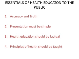 HEALTH EDUCATION | PPT
