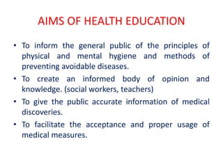 HEALTH EDUCATION | PPTX