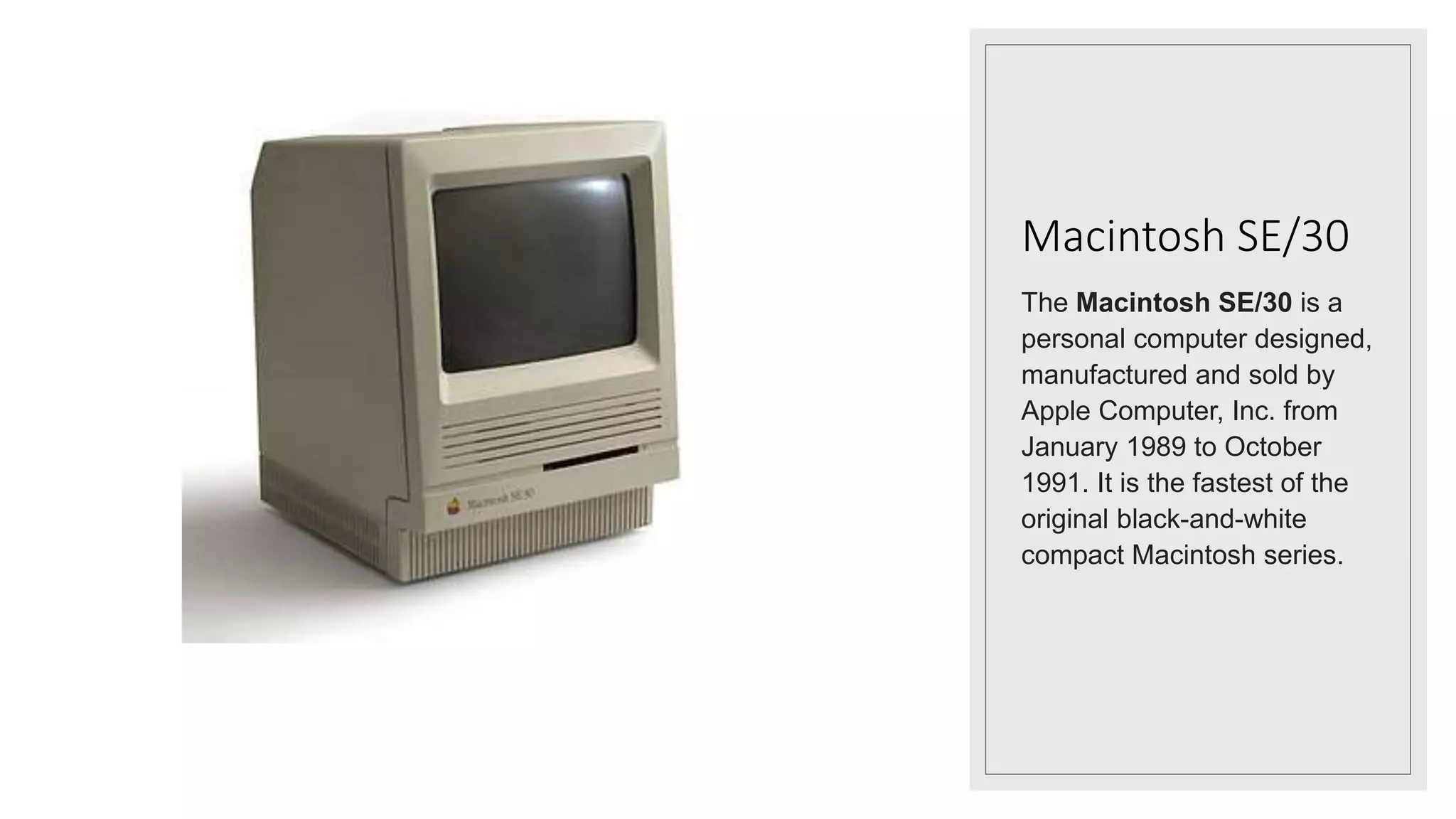 Macintosh Timeline | PPTX