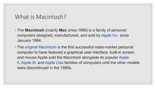 Macintosh Timeline | PPTX