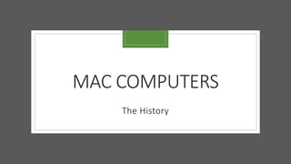 Macintosh Timeline | PPTX