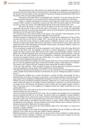 International folklore reflected in the novels | PDF