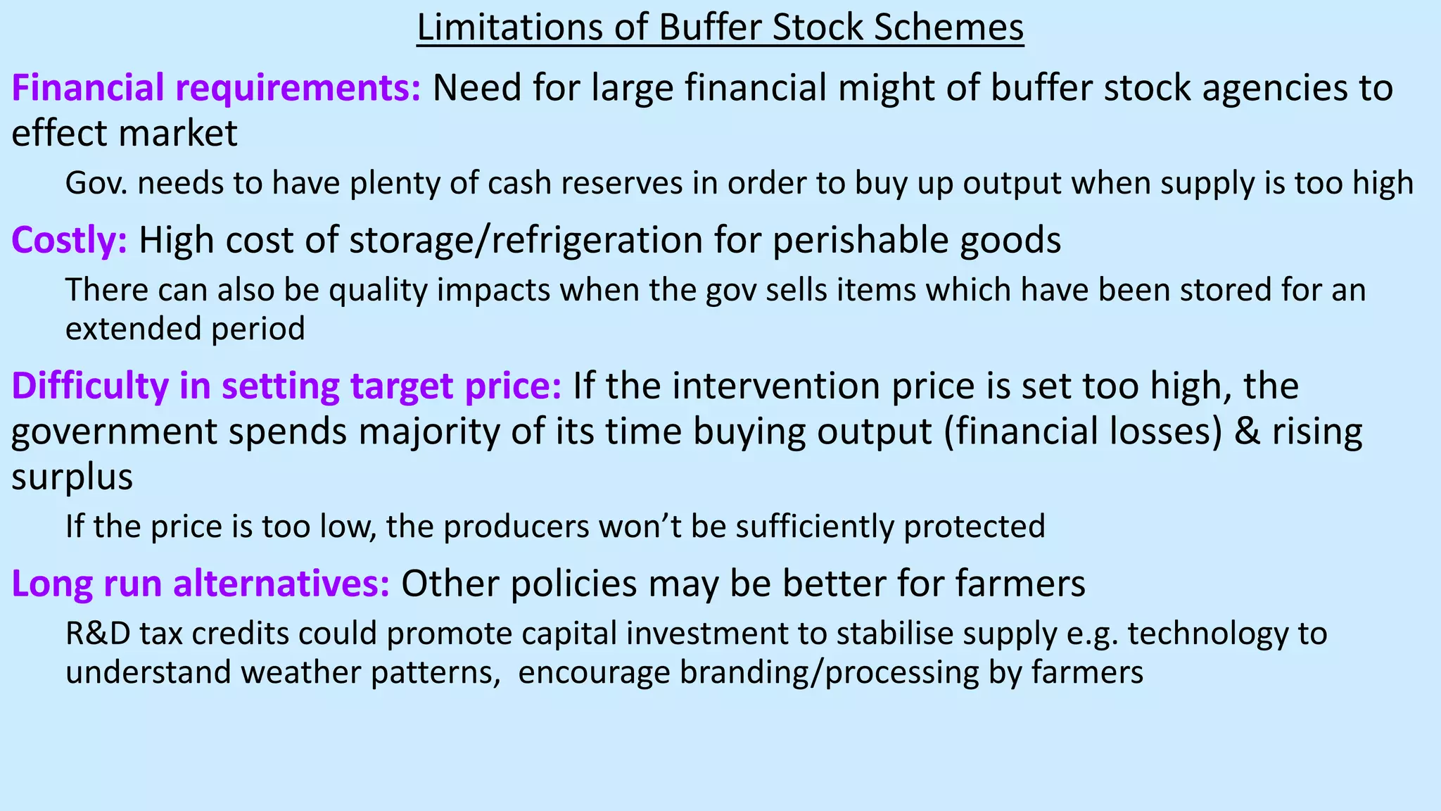 Buffer Stock Schemes | PPTX