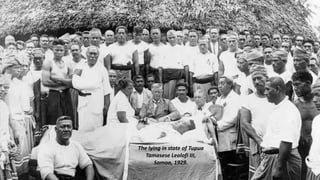 THE SAMOAN MAU MOVEMENT: BLACK SATURDAY 28 DECEMBER 1929 | PPTX