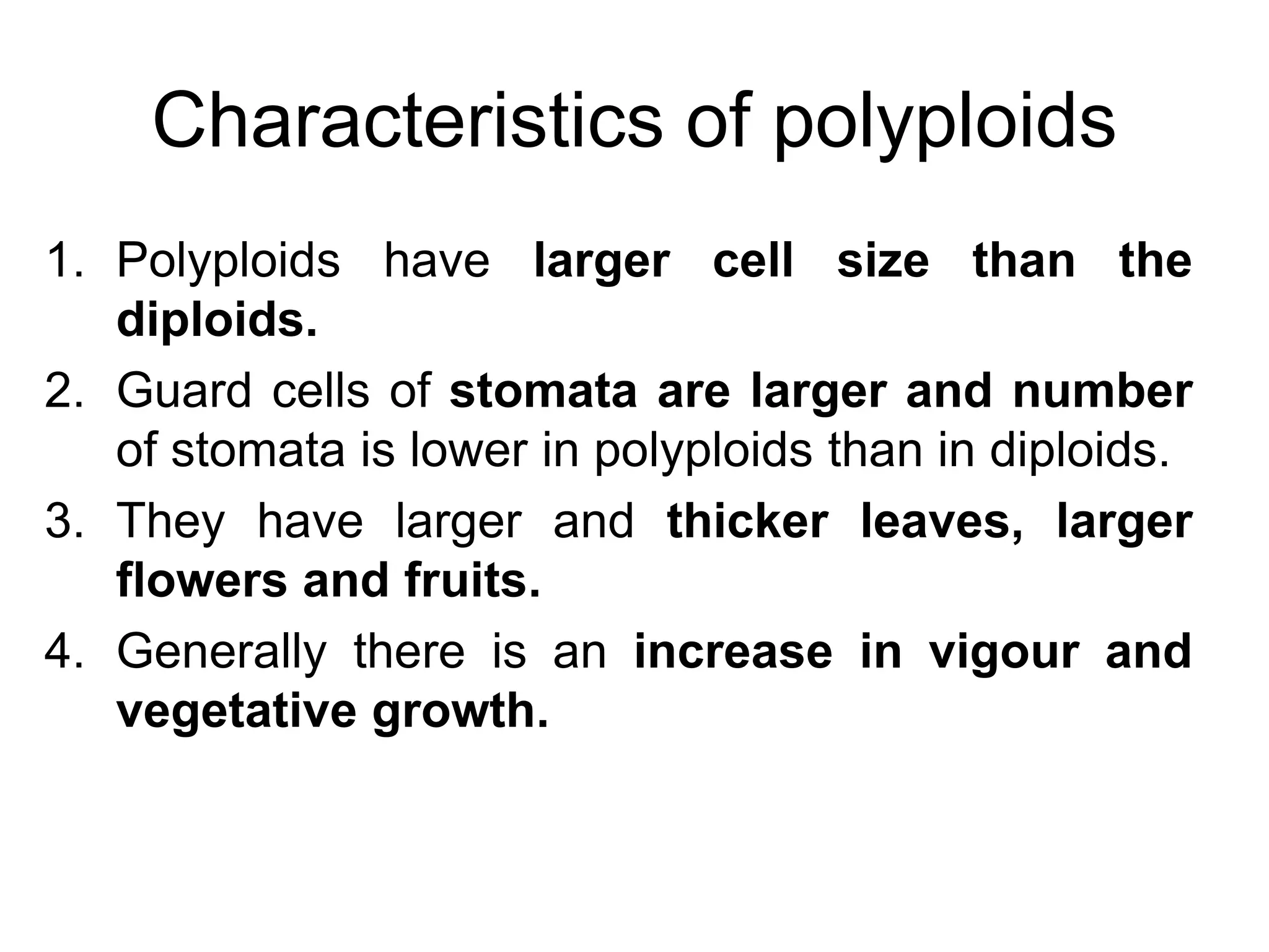 22. Polyploidy in plant breeding in crop improvement | PPT