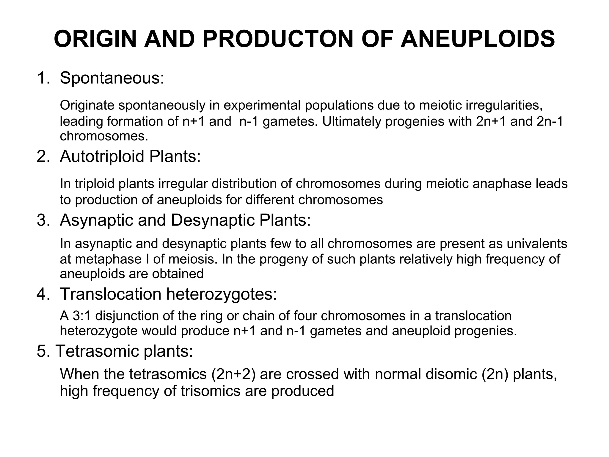 22. Polyploidy in plant breeding in crop improvement | PPT