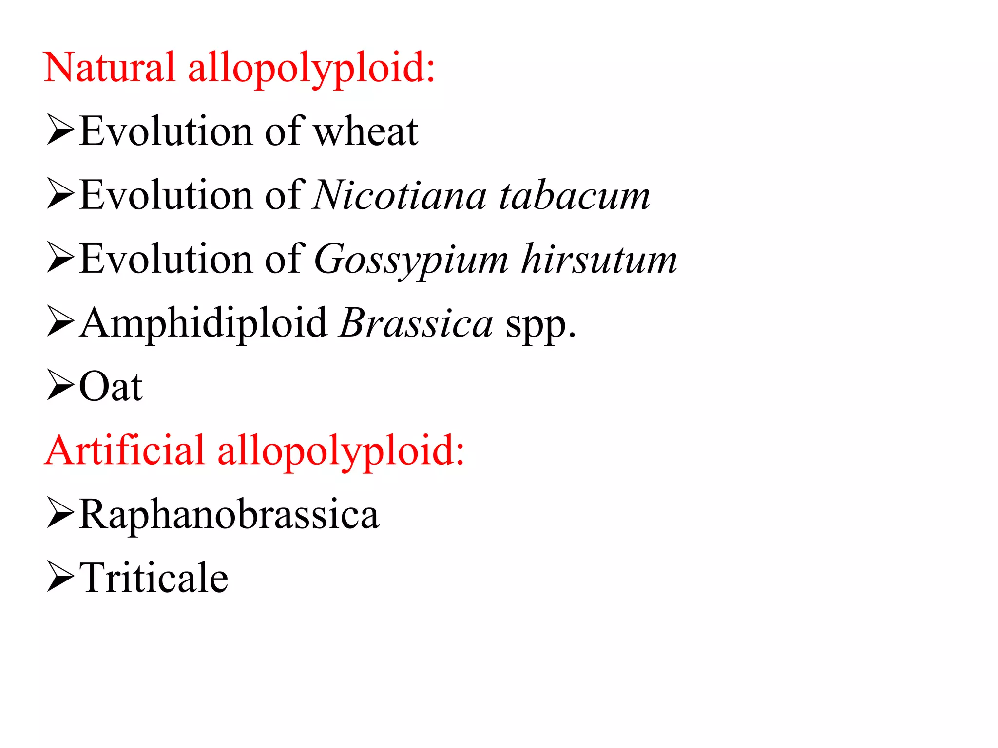 22. Polyploidy in plant breeding in crop improvement | PPT