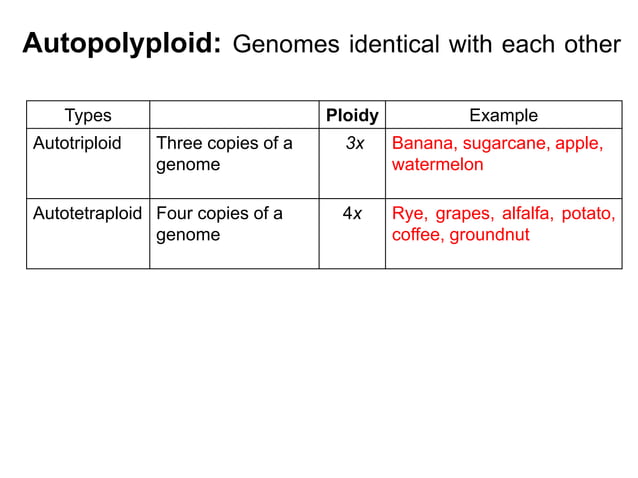 22. Polyploidy in plant breeding in crop improvement | PPT