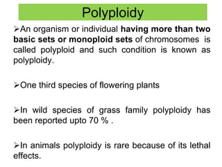 22. Polyploidy in plant breeding in crop improvement | PPT