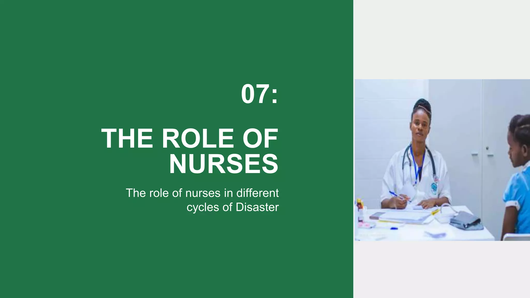 Role of Nursing In Disaster Management | PPTX