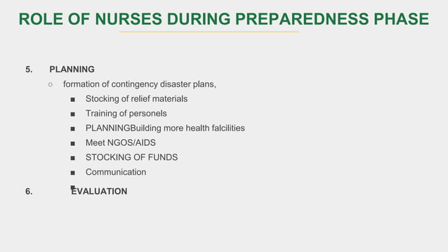 Role of Nursing In Disaster Management | PPTX