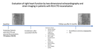 Zisis Dimitriadis: RV Function after RCA CTO PCI | PPTX