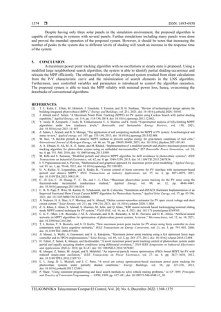 Modified variable neighborhood search algorithm for maximum power point ...