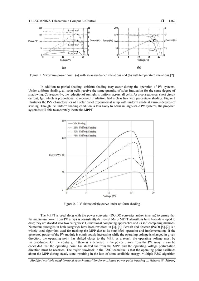 Modified Variable Neighborhood Search Algorithm For Maximum Power Point