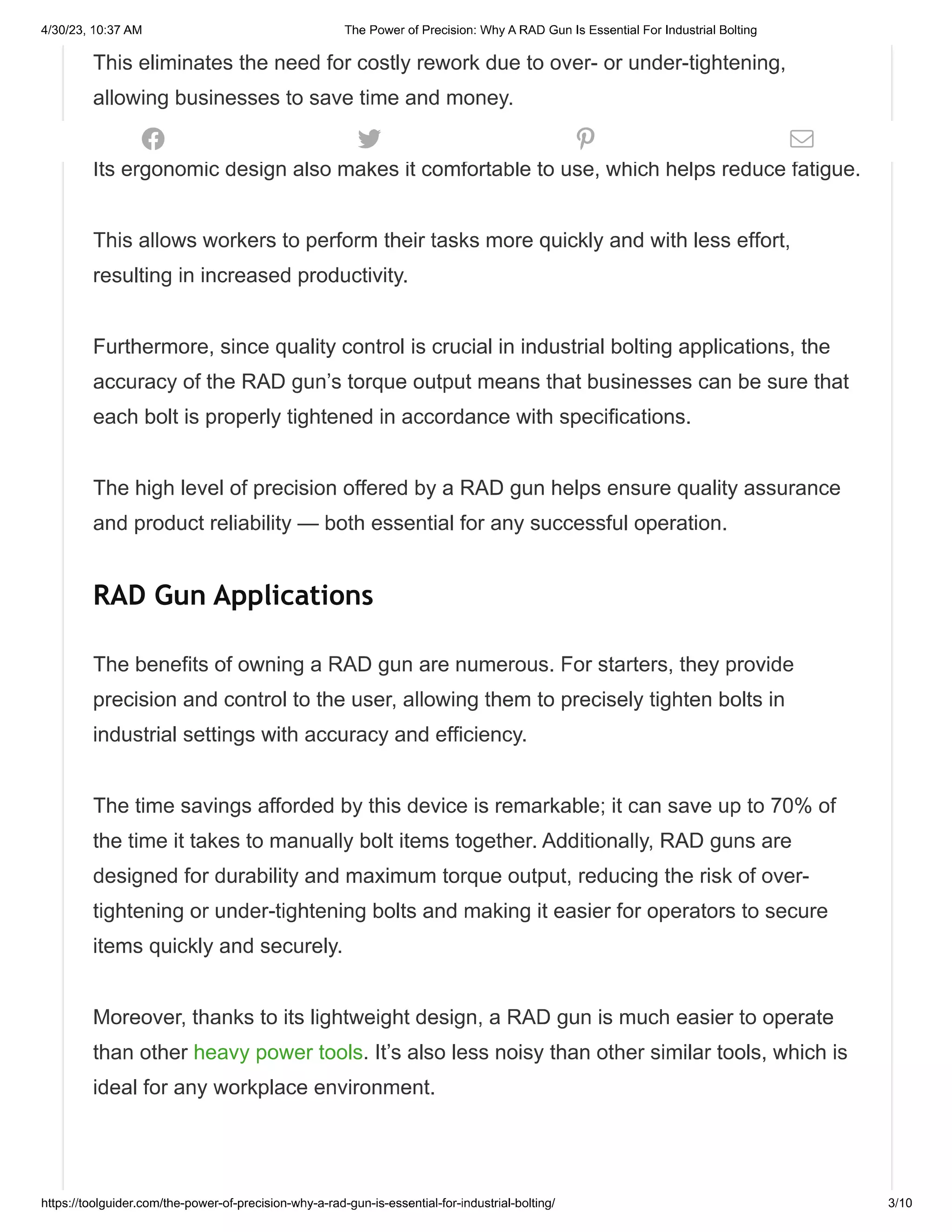 The Power of Precision: Why A RAD Gun Is Essential For Industrial ...
