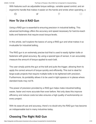 The Power of Precision: Why A RAD Gun Is Essential For Industrial ...