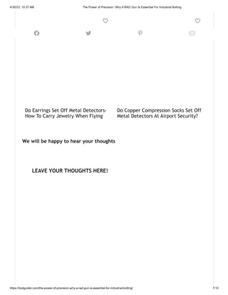 The Power of Precision: Why A RAD Gun Is Essential For Industrial ...