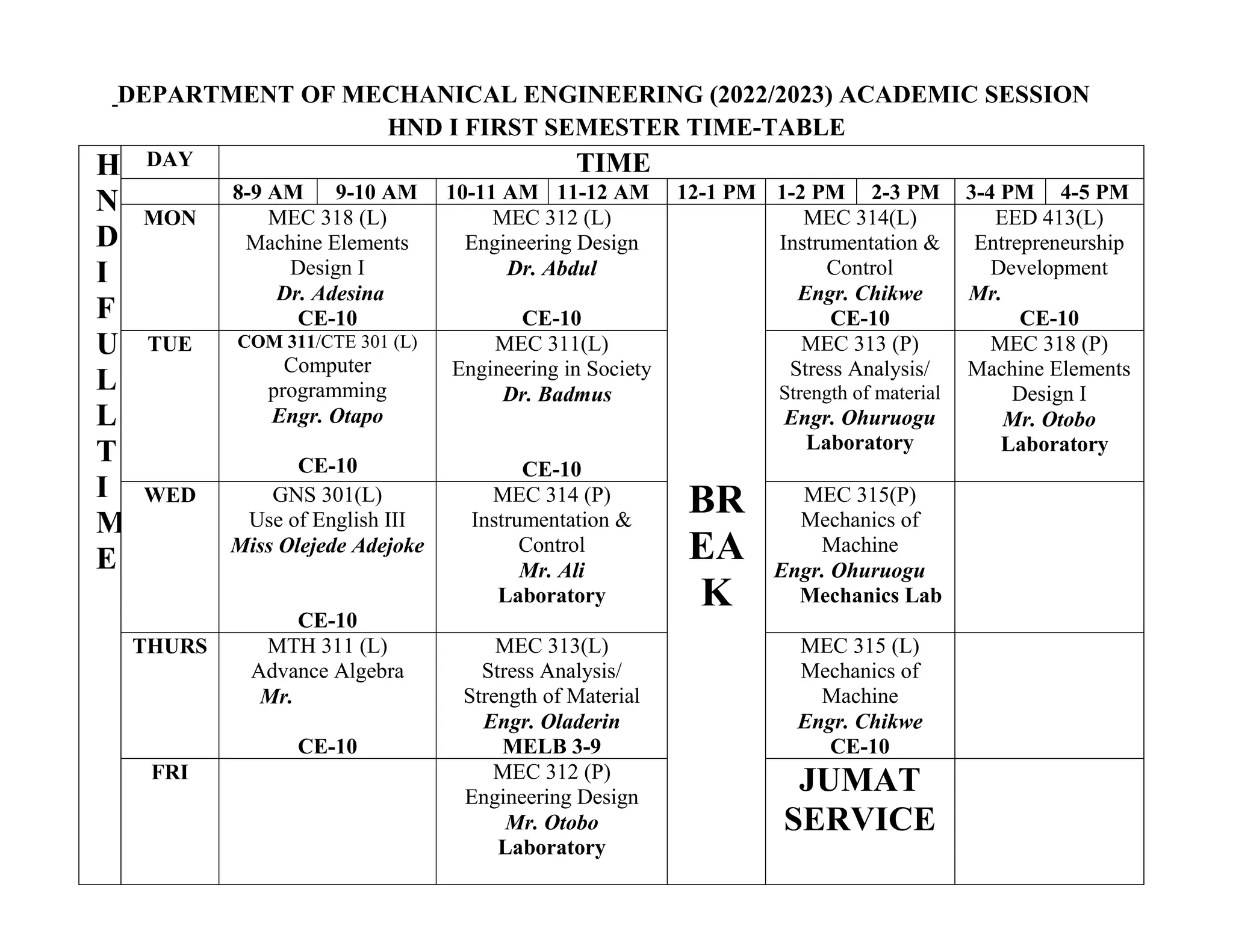 22-23 Time Table Original.docx